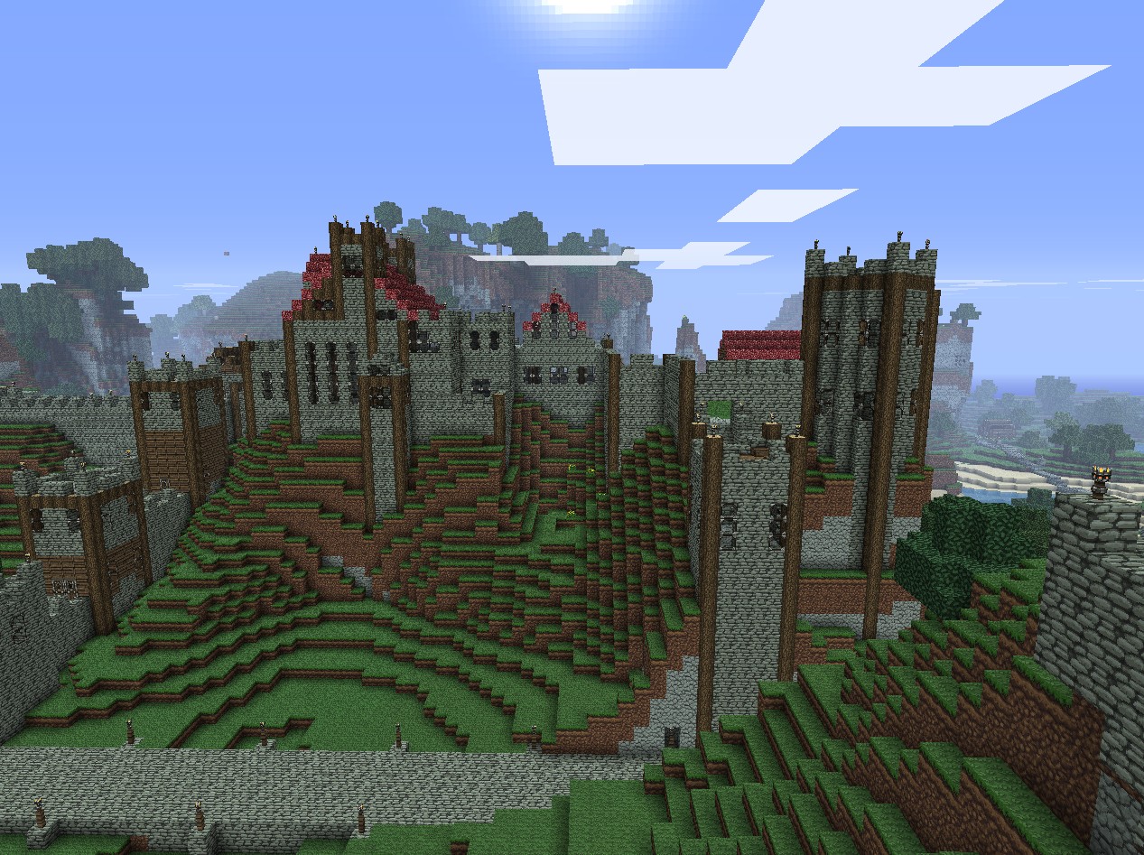Minecraft Mountain Castle Survival